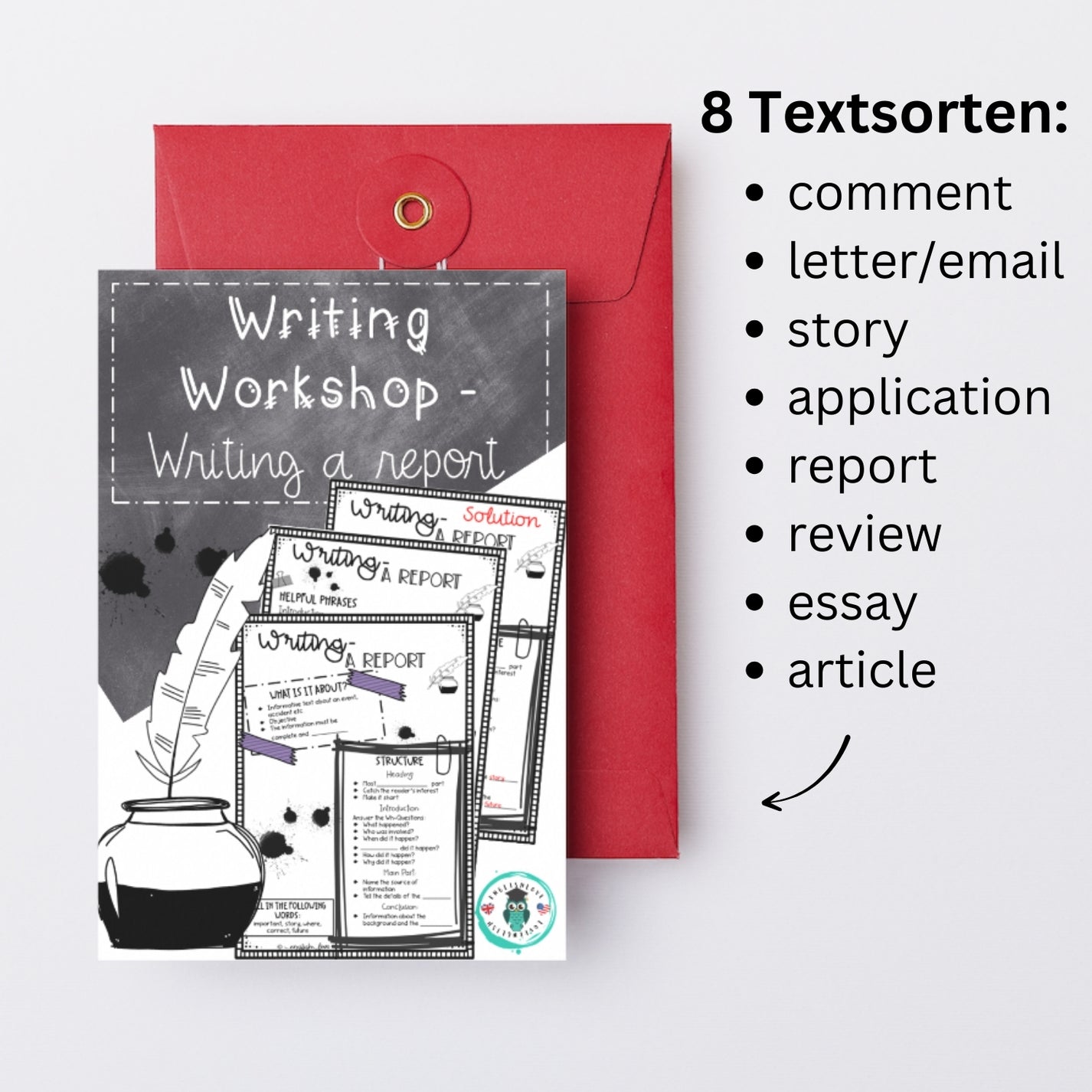 Writing Workshop Bundle: Alle Textsorten für den Englischunterricht ...