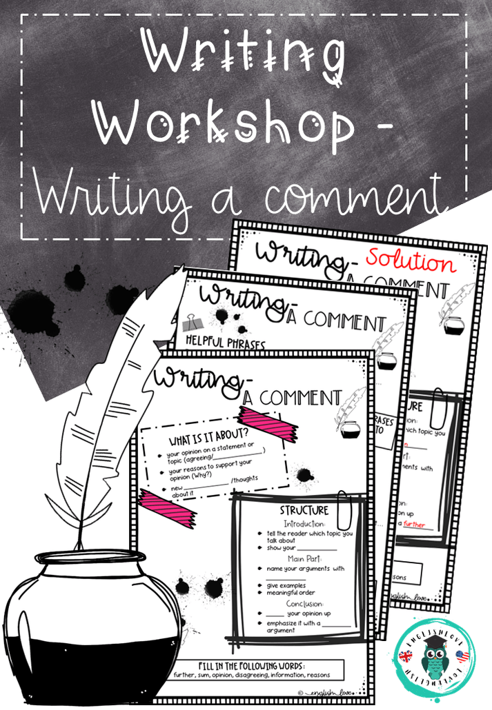 Textsorte Comment im Englischunterricht (Unterrichtsmaterial) – englishlove