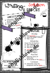 Unterrichtsmaterial: How to write a report (Englisch ab Klasse 8 ...